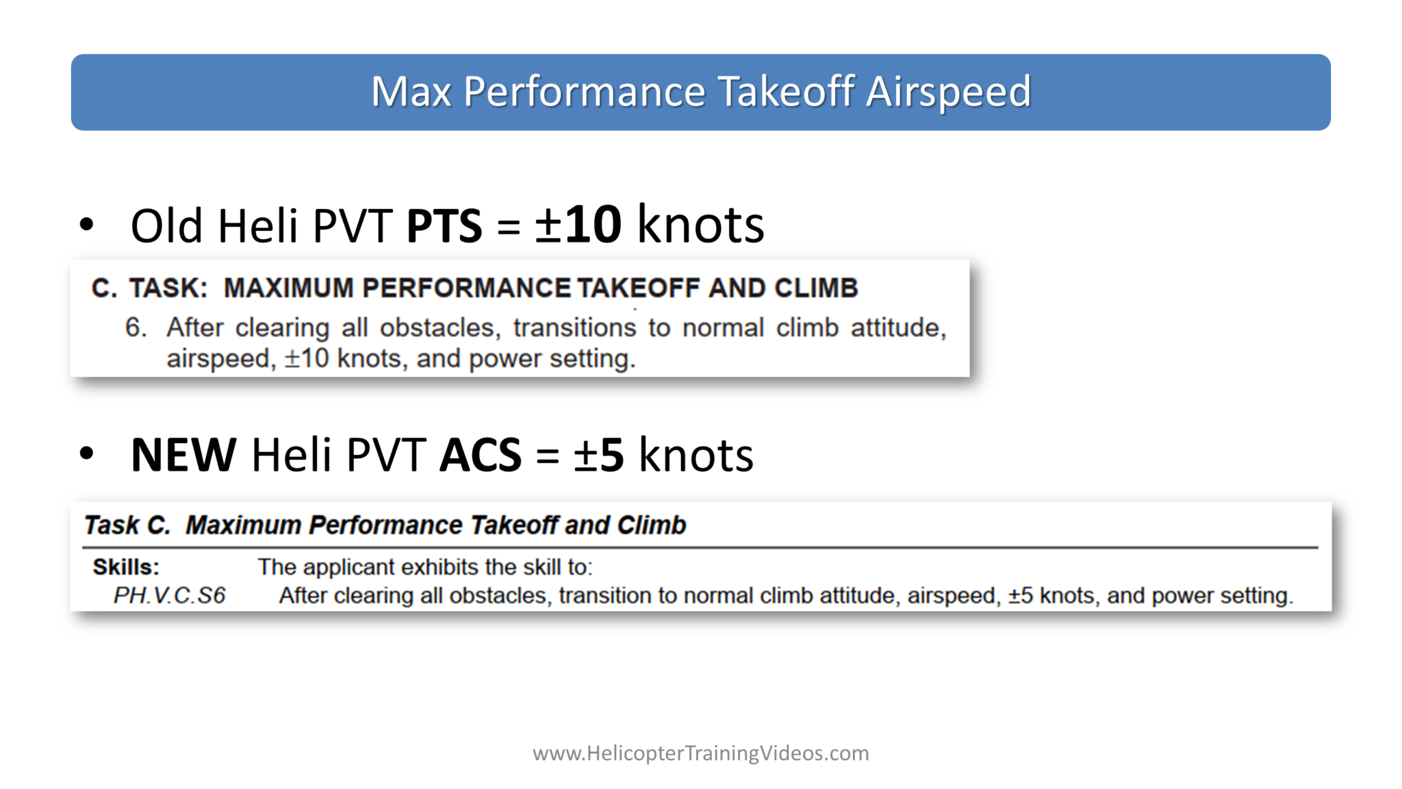 Helicopter Private Pilot ACS - The BIG Changes - Helicopter Training ...