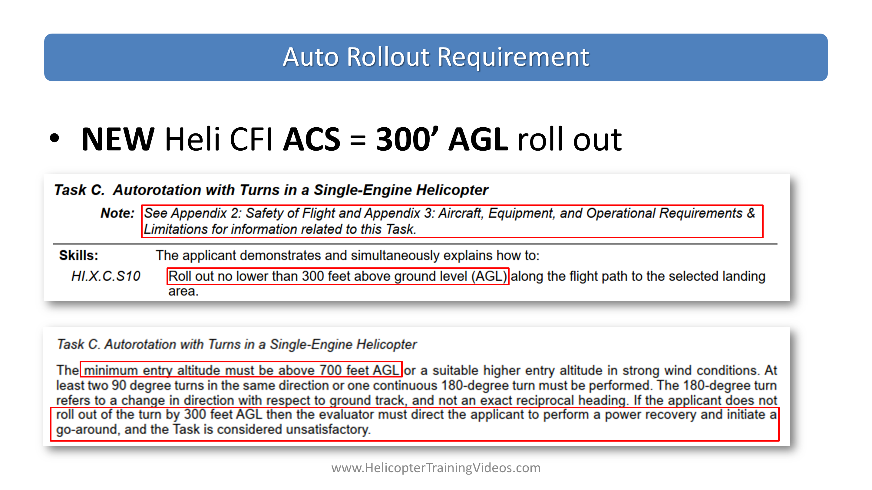 Helicopter Flight Instructor (CFI) ACS - The BIG Changes - Helicopter ...