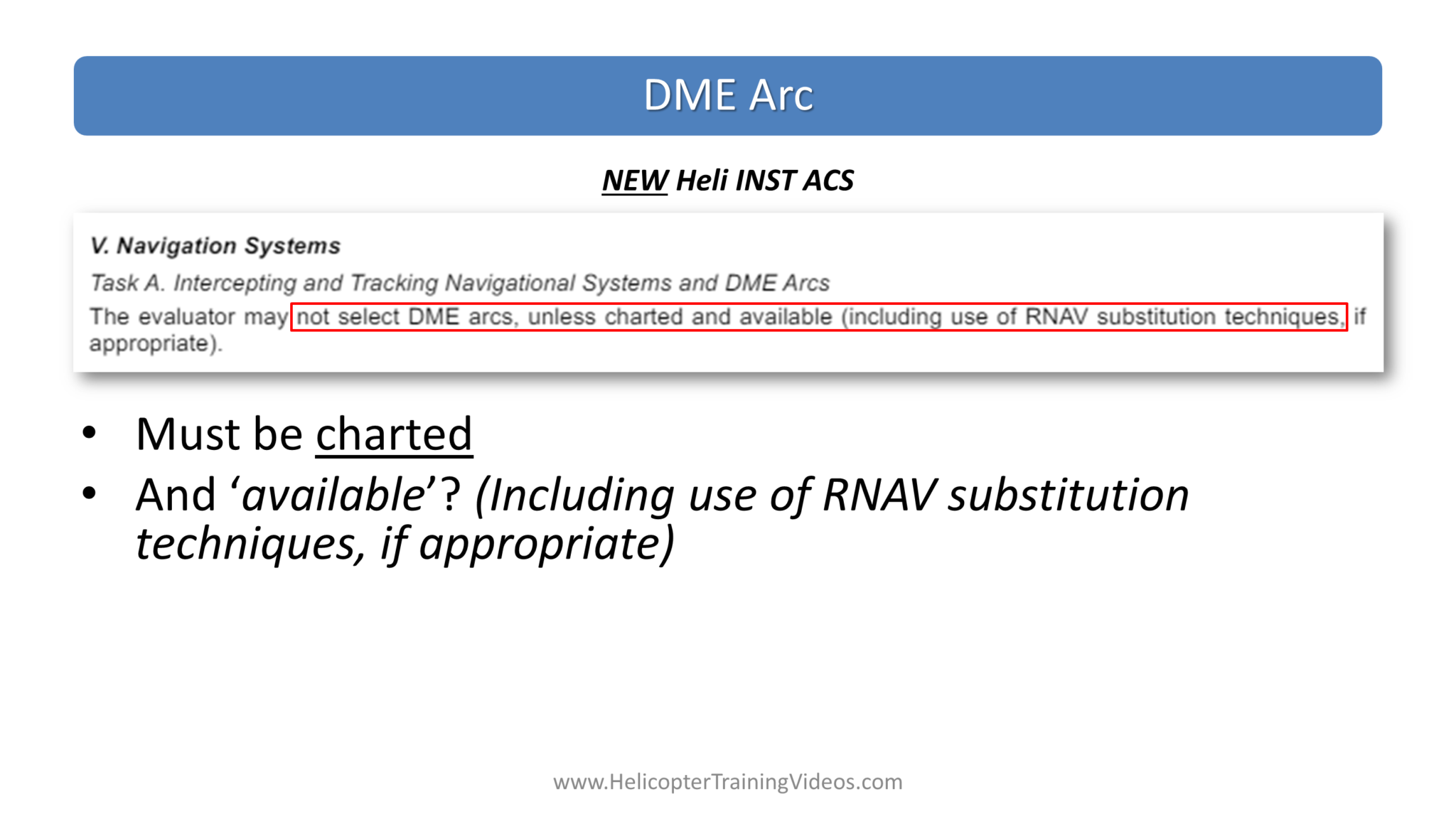 Helicopter Instrument ACS - The BIG Changes - Helicopter Training ...